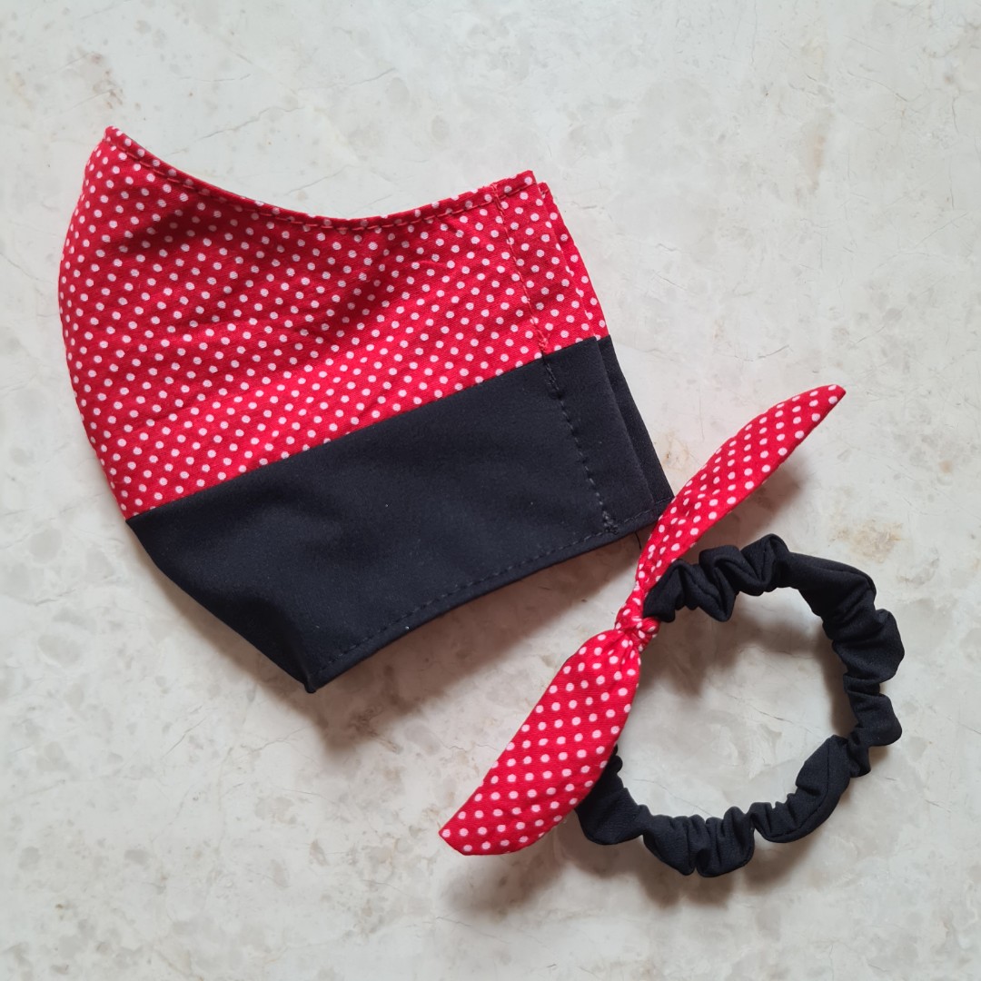 Disney Minnie Mickey Mouse Mask & Scrunchy set, Design & Craft ...