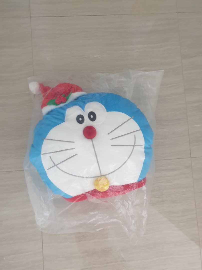 Doraemon Cushion with Blanket, Toys & Games, Stuffed Toys on Carousell