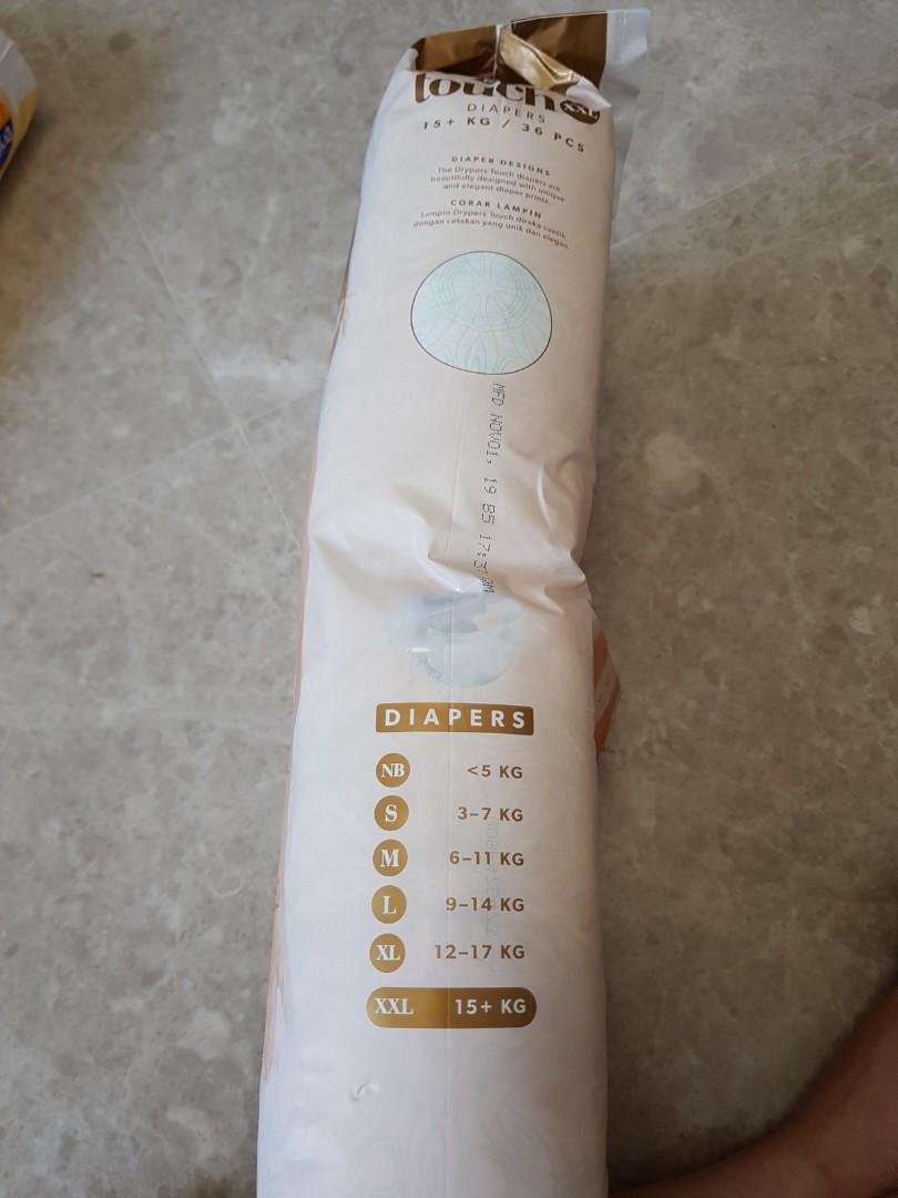 Drypers touch diapers - XXL (15 plus kg) 36 per packet, Babies & Kids ...