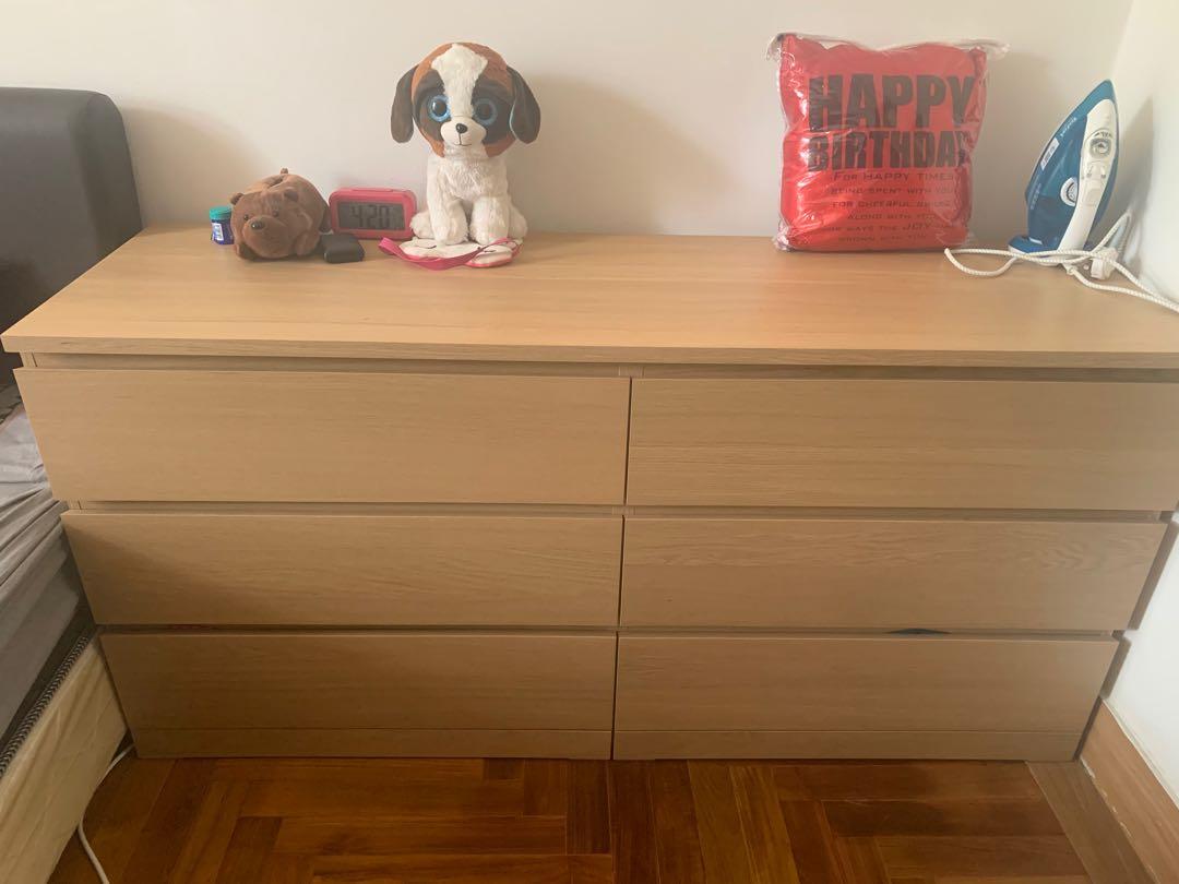 IKEA 6 draw Chest drawer!! Brand new 2.5 moths old!!, Furniture & Home ...