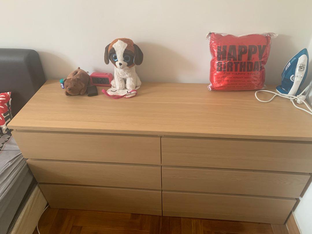 IKEA 6 draw Chest drawer!! Brand new 2.5 moths old!!, Furniture & Home ...