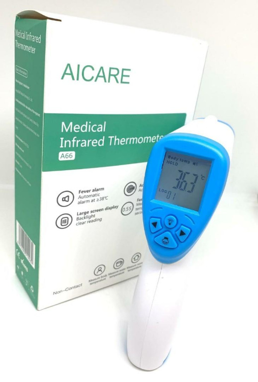 Infrared Thermometer AICARE Medical A66, Health & Nutrition ...