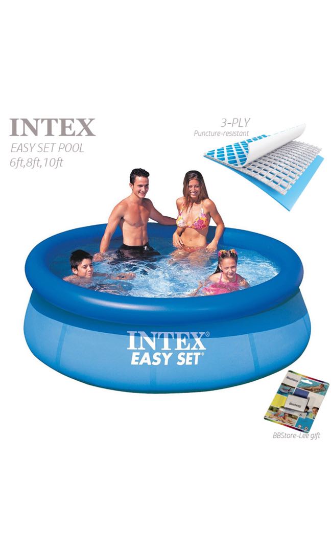 Intex easy set inflatable swimming pool, Everything Else on Carousell