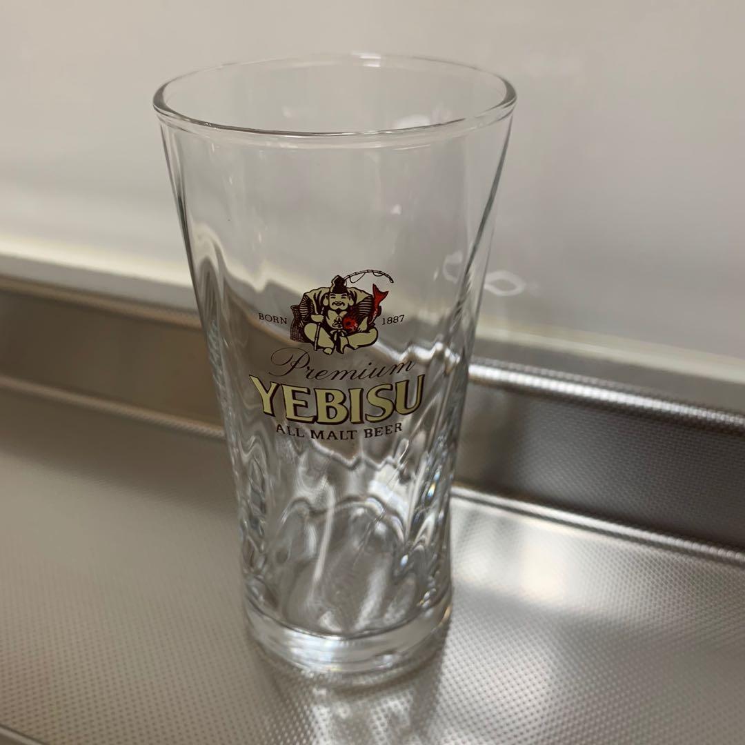 Japanese Yebisu beer glass set, Furniture & Home Living, Kitchenware ...