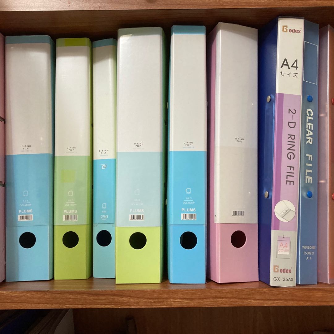 Kokuyo A4 D-ring file, 興趣及遊戲, 手作＆自家設計, 文具 - Carousell