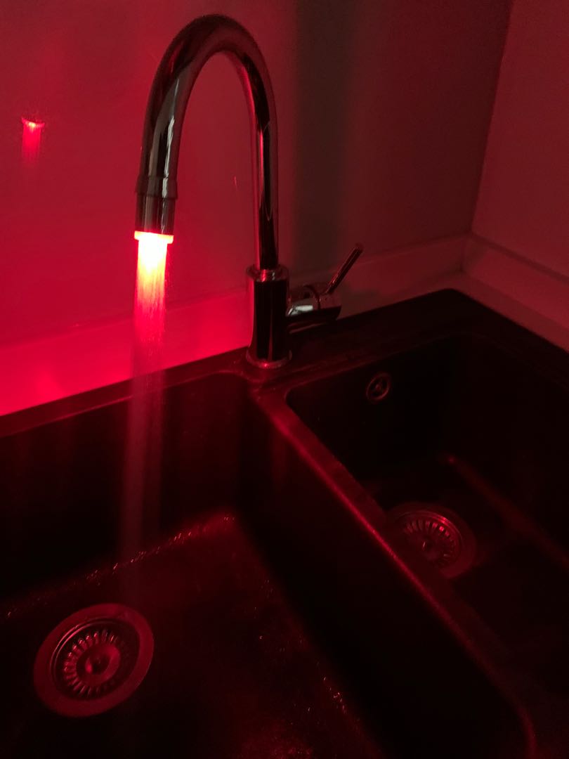 Light up tap filter/ring/nozzle (red, blue, multi color), Furniture ...