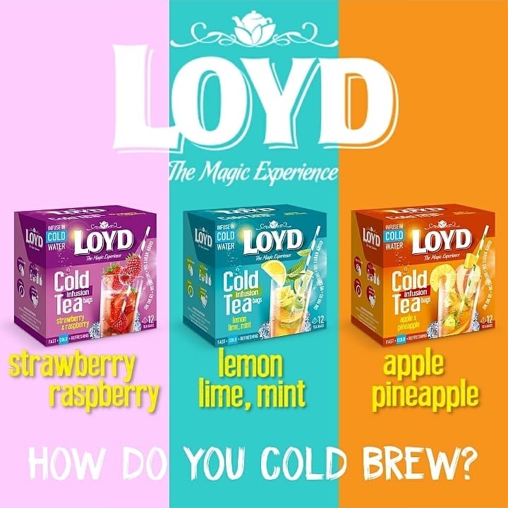 LOYD Tea Cold Infusion Tea Bags 12 Tea Bags 30Grams, Food & Drinks ...