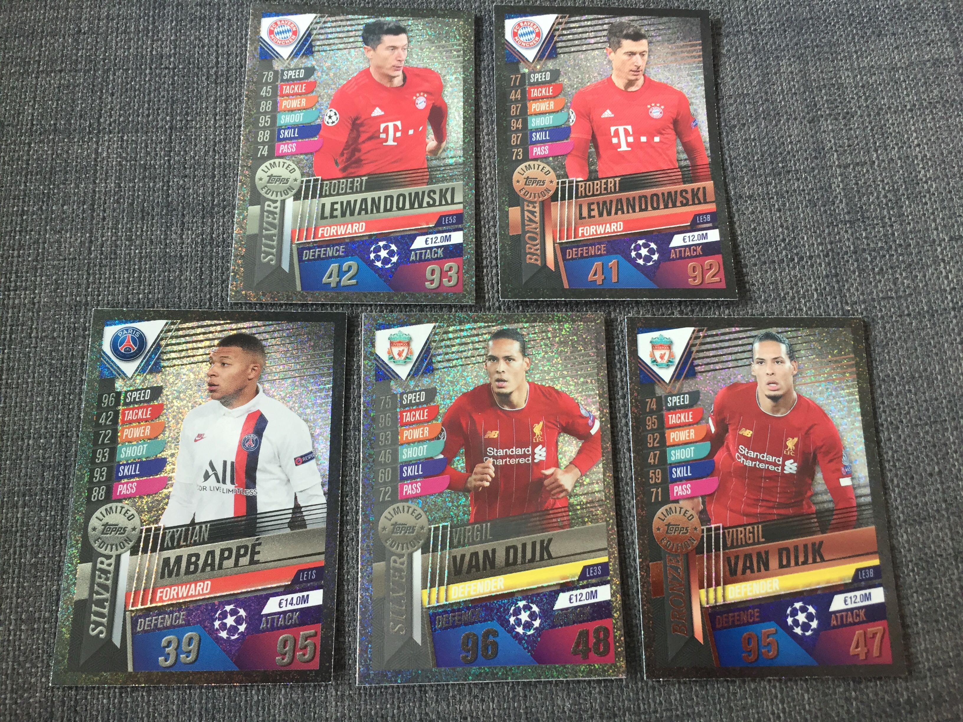 Match Attax 101 Limited Edition 2019/20 Lewi Van Dijk Mbappe, 興趣及遊戲, 收藏 ...