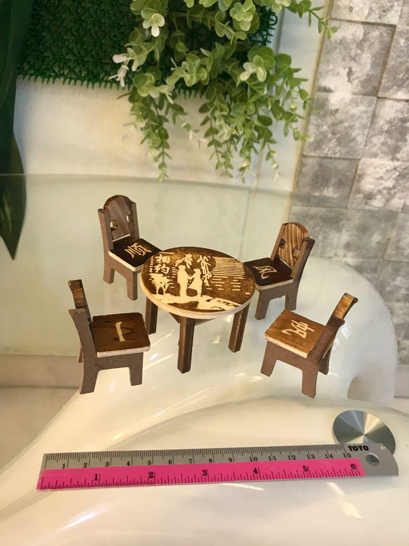 Mini Dinner Tables Set, Furniture & Home Living, Furniture, Tables ...