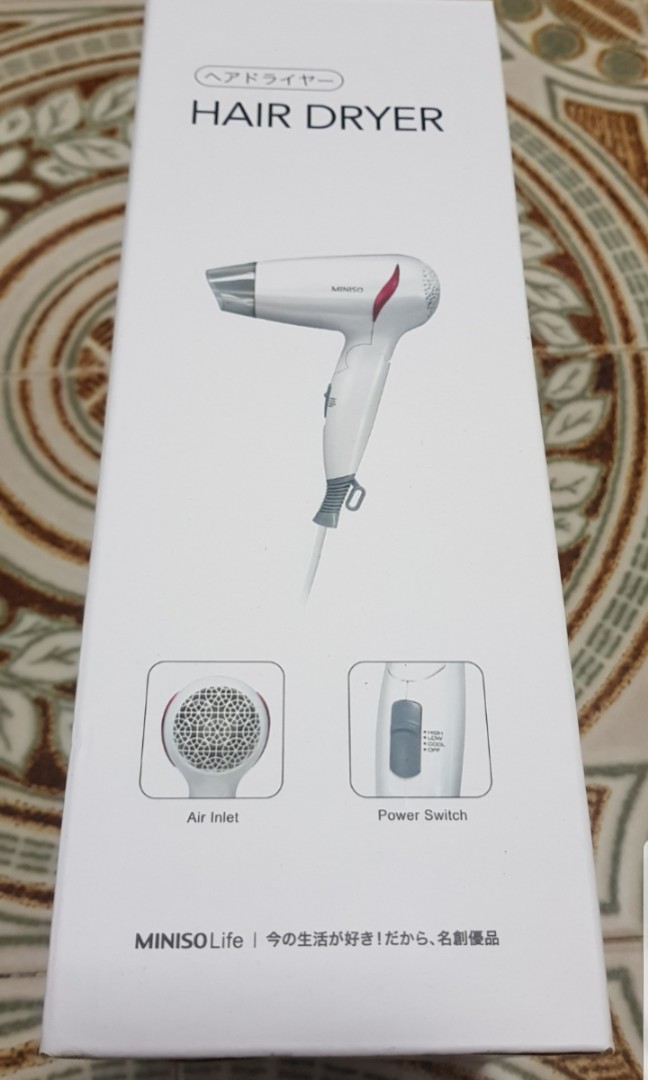 Miniso hair dryer, Beauty & Personal Care, Hair on Carousell