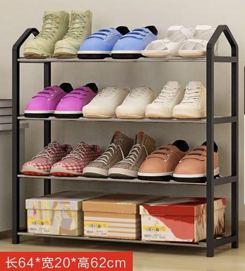 New Shoe Rack 3/4/5 Layer Metal Pole Storage , Furniture & Home Living ...