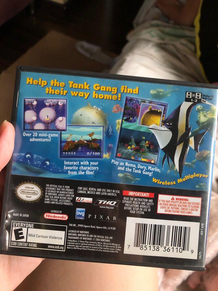Nintendo DS - Finding Nemo Escape to the Big Blue, Video Gaming, Video ...