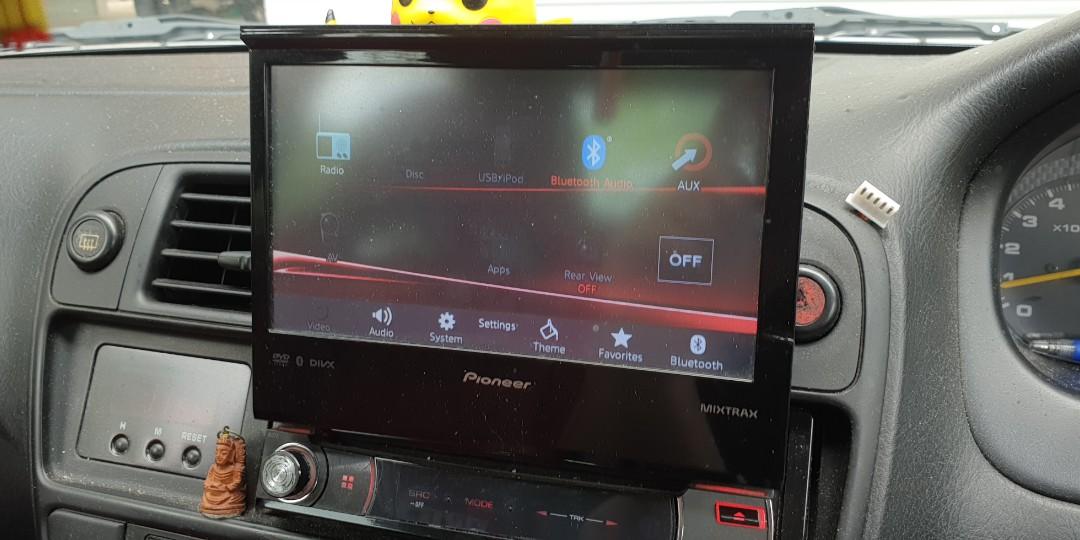 Pioneer single din flip screen Avh-x7550BT, Car Accessories ...