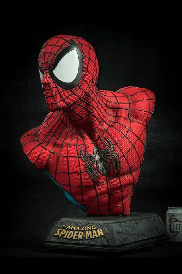 [PO] Custom 1/1 Classic Spiderman Bust Statue (Sideshow, XM Studios ...