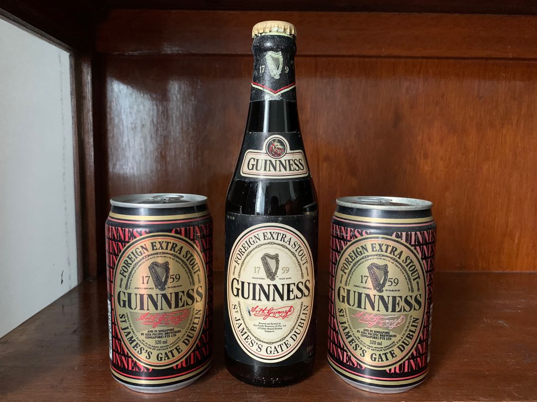 Rare Vintage/Old Guinness Bottle Beer & Can Beer (With beer), Food ...