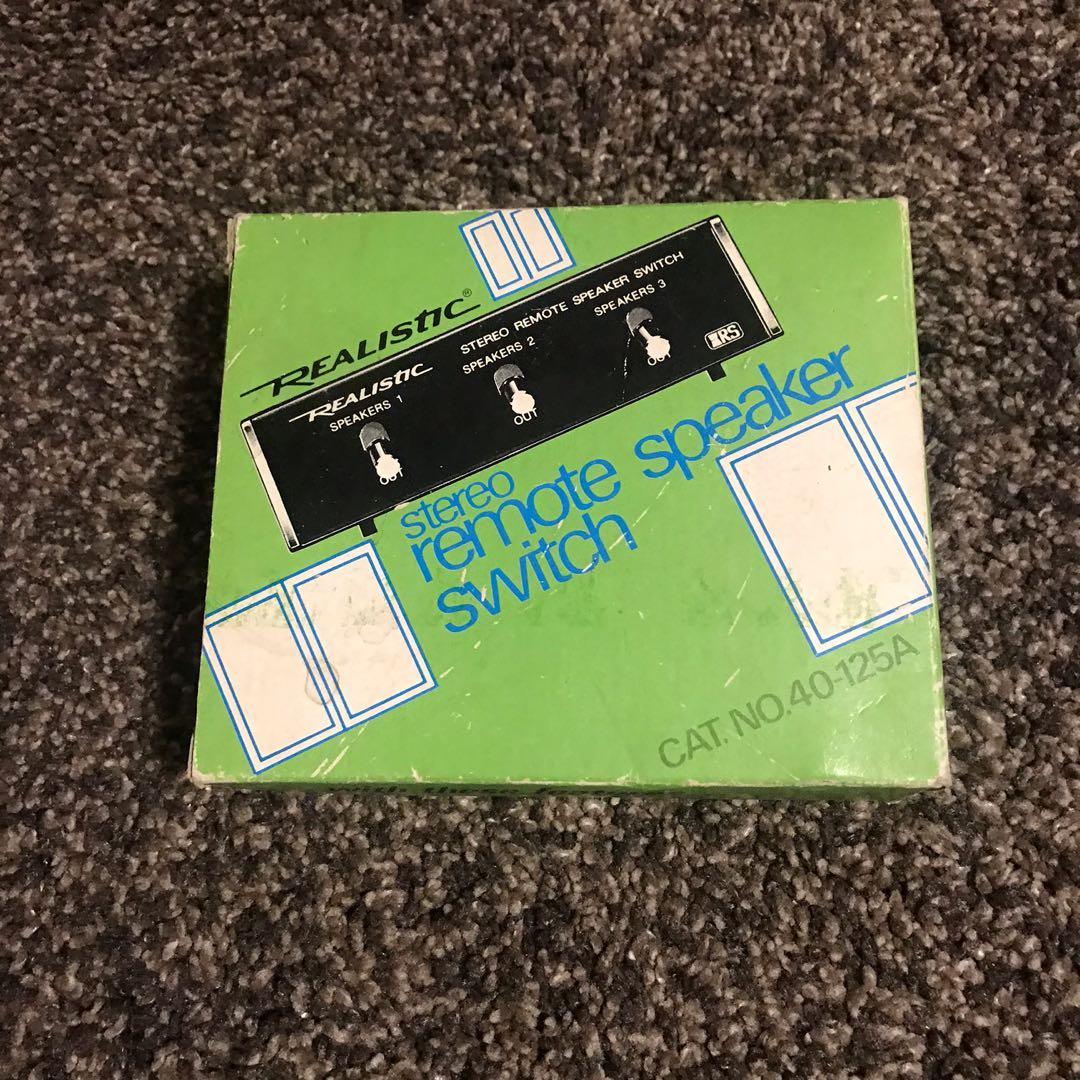 Realistic Stereo Remote Speaker Switch, Audio, Portable Music Players ...