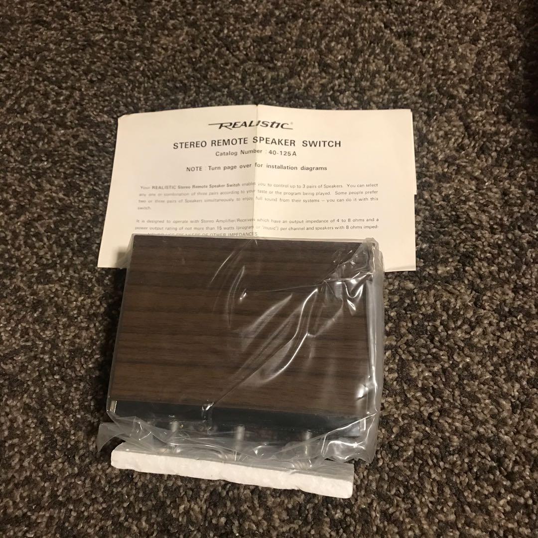 Realistic Stereo Remote Speaker Switch, Audio, Portable Music Players ...