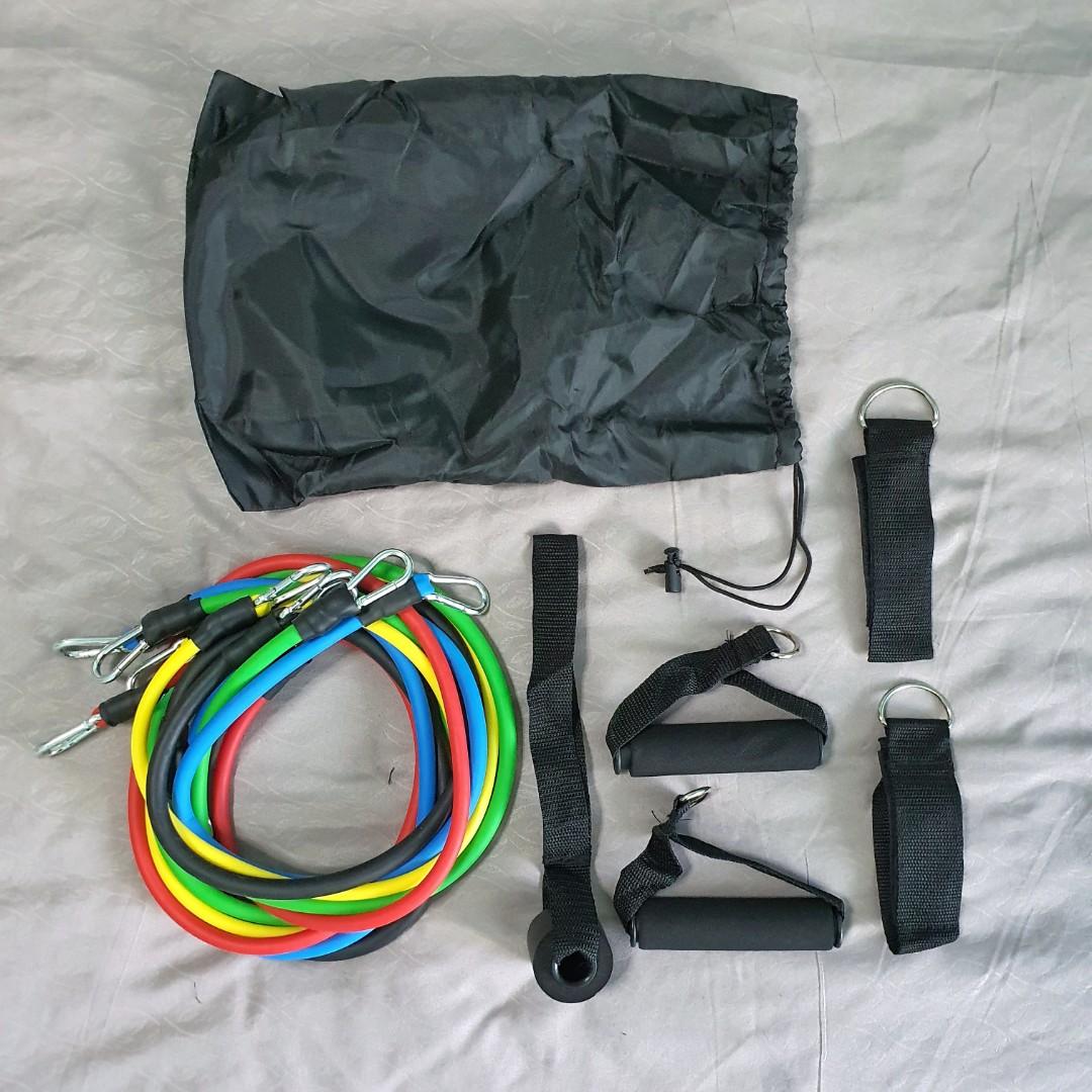 Resistance band Stackable, Sports Equipment, Exercise & Fitness, Toning ...