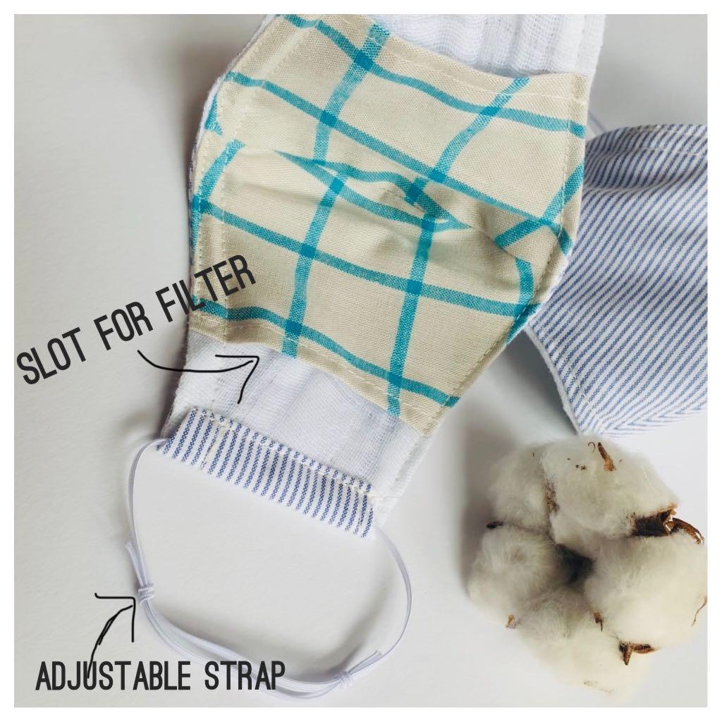 Reusable Mask - Pinstripe , Health & Nutrition, Face Masks & Face ...