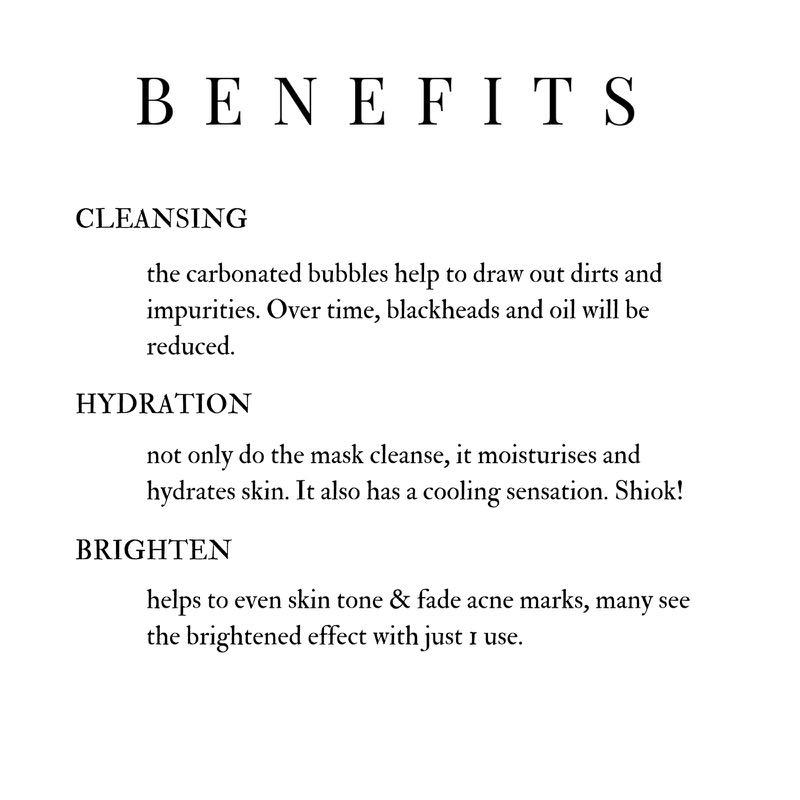 SAMANLI BUBBLE MASK , Beauty & Personal Care, Face, Face Care on Carousell