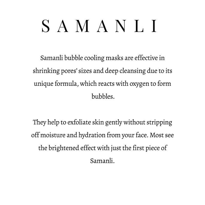 SAMANLI BUBBLE MASK , Beauty & Personal Care, Face, Face Care on Carousell