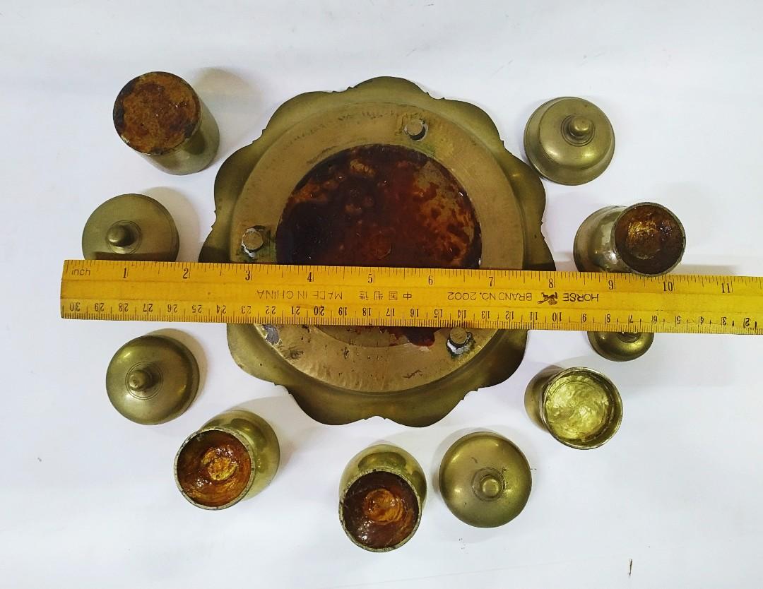 Sireh’ Brass box set Peti Sirih Pinang (antique), Furniture & Home ...
