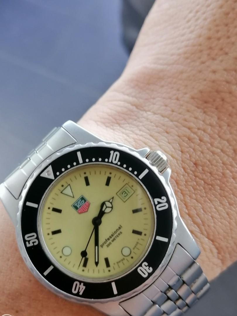 Tag Heuer 1500 Night Diver Vintage Original Watch, Men's Fashion ...