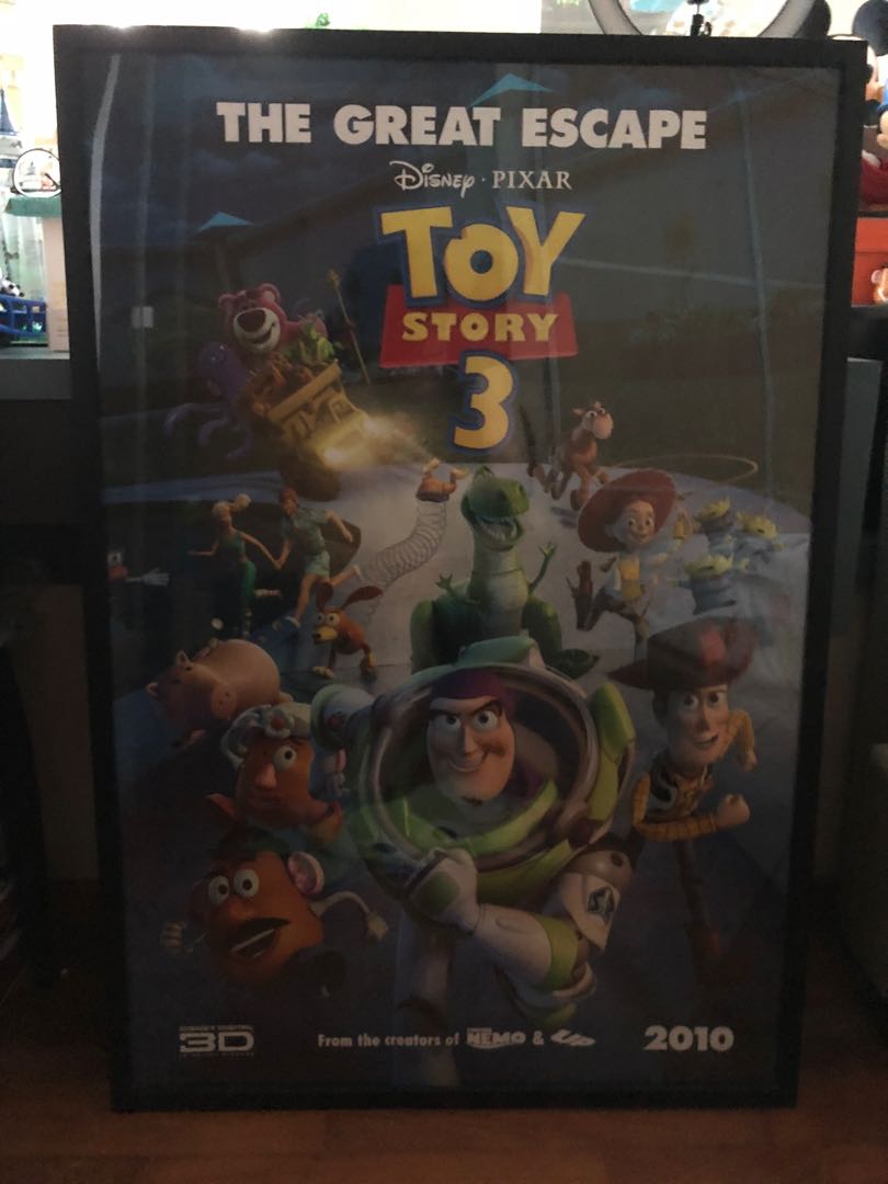 Toy Story 3 Movie Poster, Hobbies & Toys, Toys & Games on Carousell