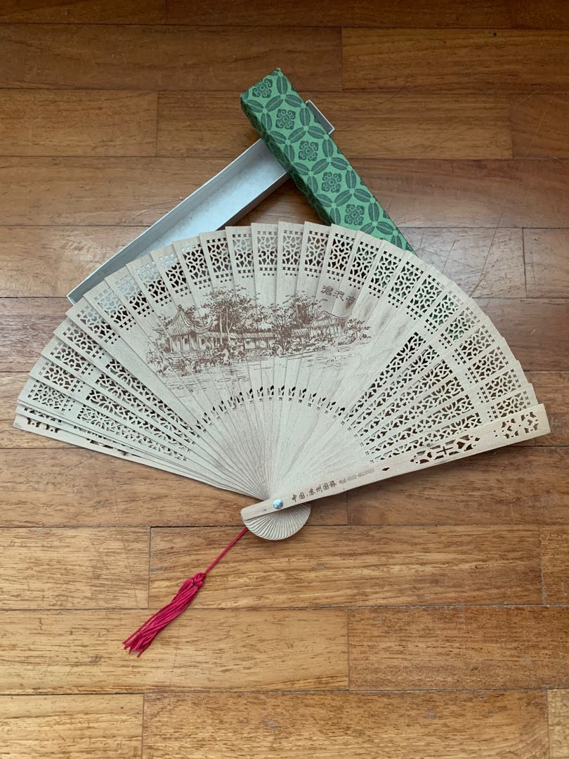 Traditional chinese folding fan, Hobbies & Toys, Stationery & Craft ...
