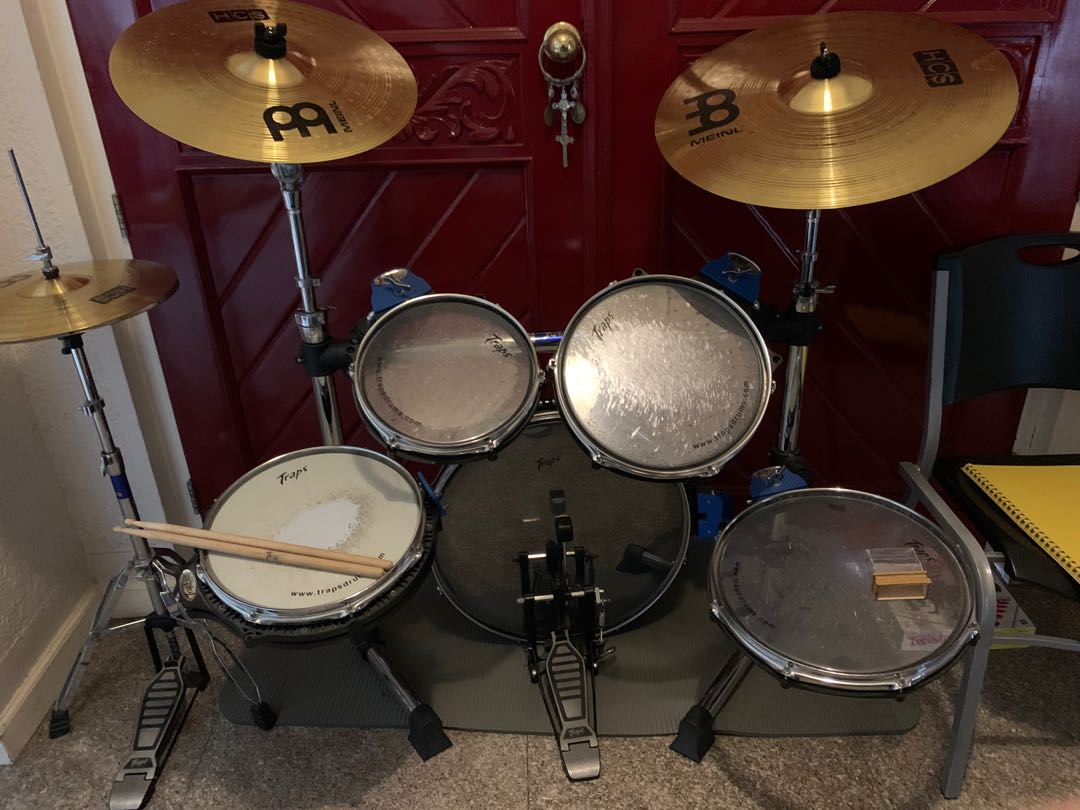 Traps Drums A400 Portable Acoustic Drum Set, Hobbies & Toys, Music ...
