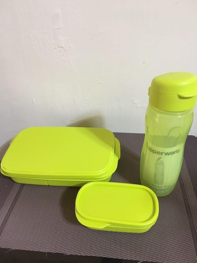 Tupperware Lunch Box Set, Furniture & Home Living, Kitchenware ...