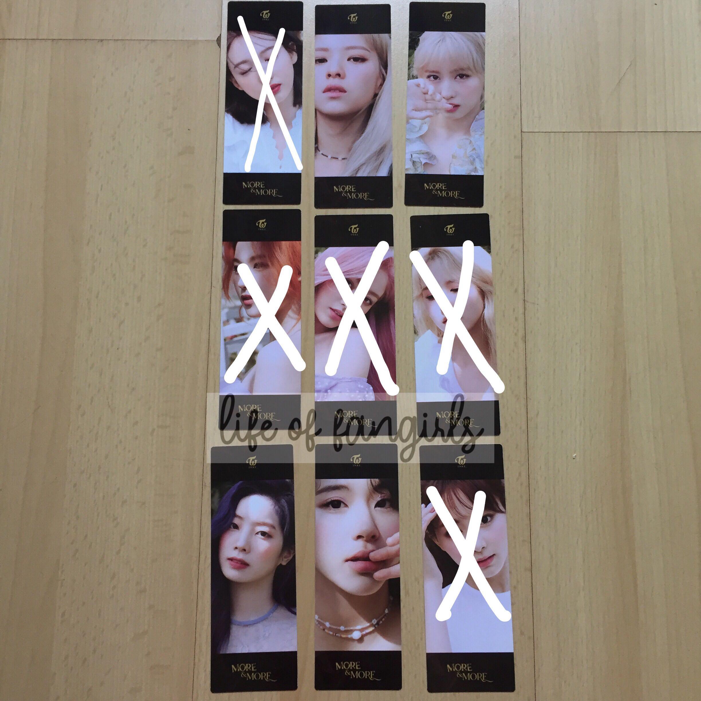 Twice Synnara More & More bookmarks, Hobbies & Toys, Memorabilia ...