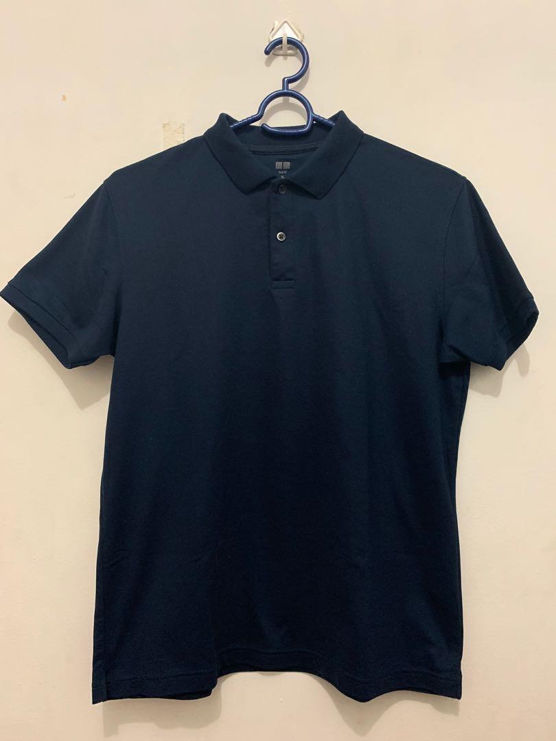 Uniqlo navy blue polos hirt, Men's Fashion, Tops & Sets, Tshirts & Polo ...