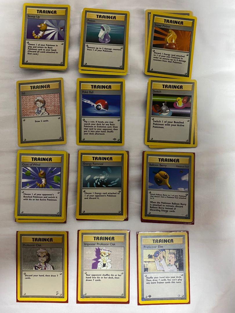 Vintage Pokemon Trainer Cards, Hobbies & Toys, Toys & Games on Carousell