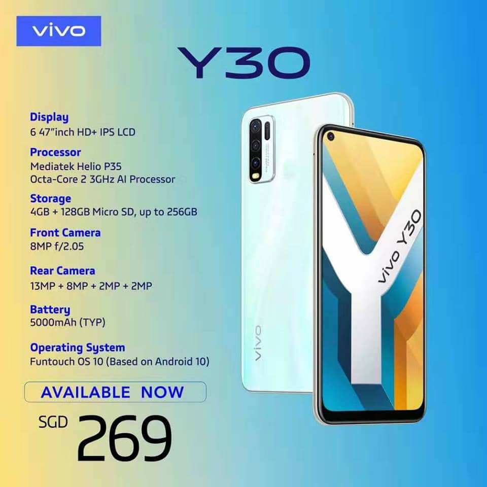 Vivo Y30, Mobile Phones & Gadgets, Mobile Phones, Android Phones, Vivo ...