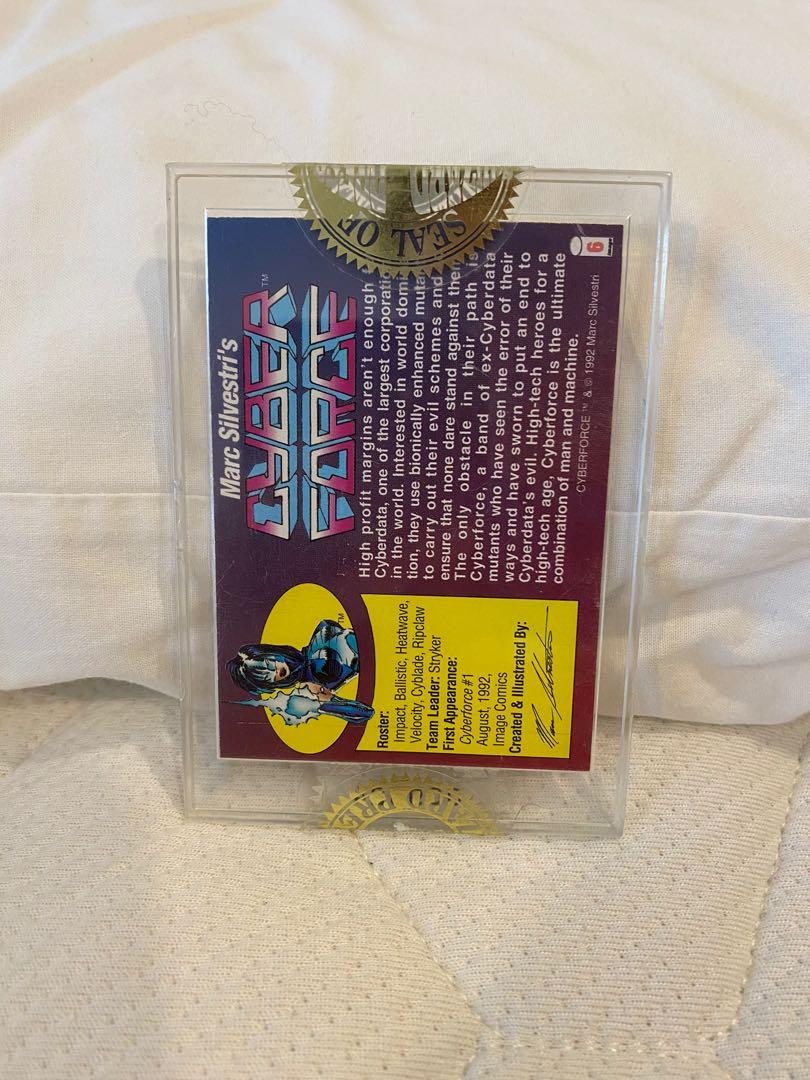 Wizard Cyberforce GOLD seal Image comics card, Hobbies & Toys, Books ...