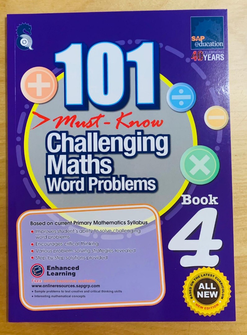 101 Must Know Challenging Maths Word Problems Primary 4, Books ...