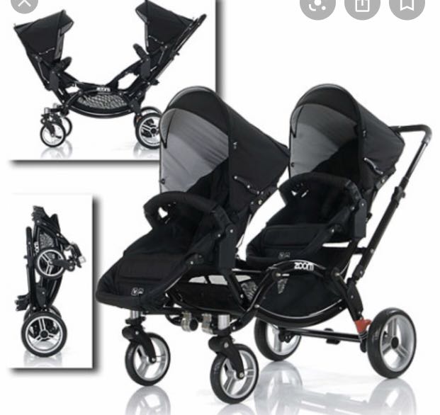 ABC Zoom Double Pram, Babies & Kids, Infant Playtime on Carousell