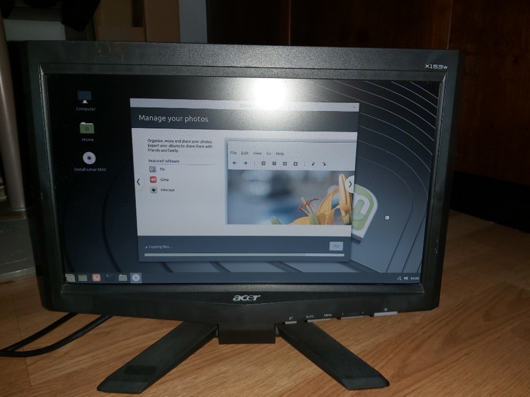 Acer 15" LCD computer monitor wide screen: good working condition ...