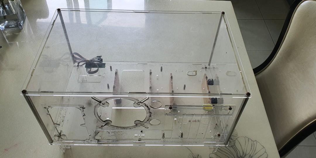 Acrylic ATX CPU Case, Computers & Tech, Parts & Accessories, Computer ...
