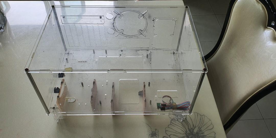Acrylic ATX CPU Case, Computers & Tech, Parts & Accessories, Computer ...