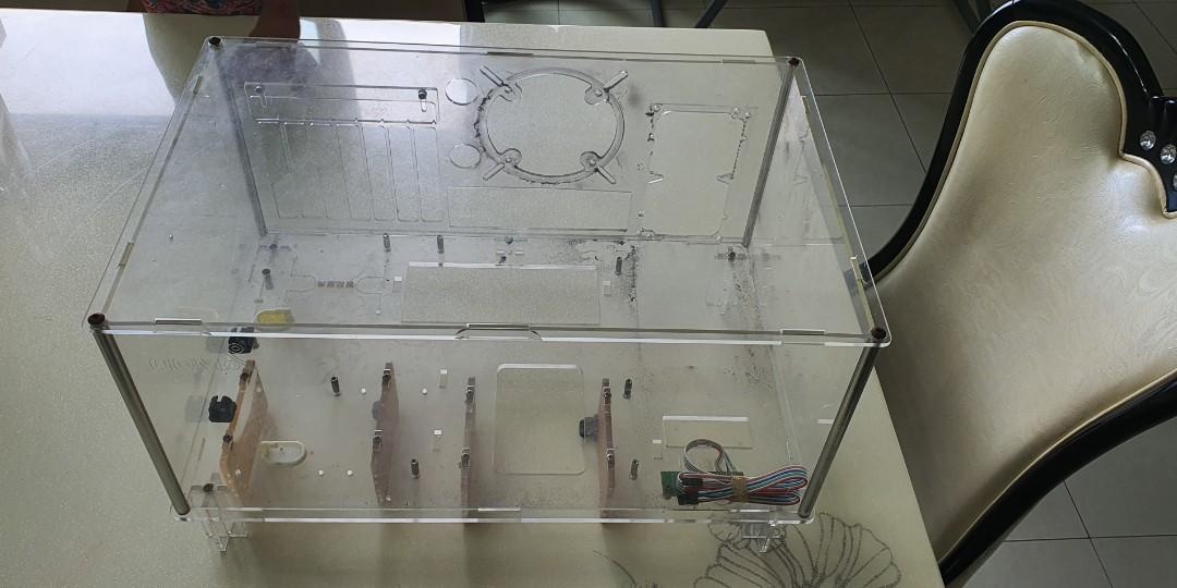 Acrylic ATX CPU Case, Computers & Tech, Parts & Accessories, Computer ...