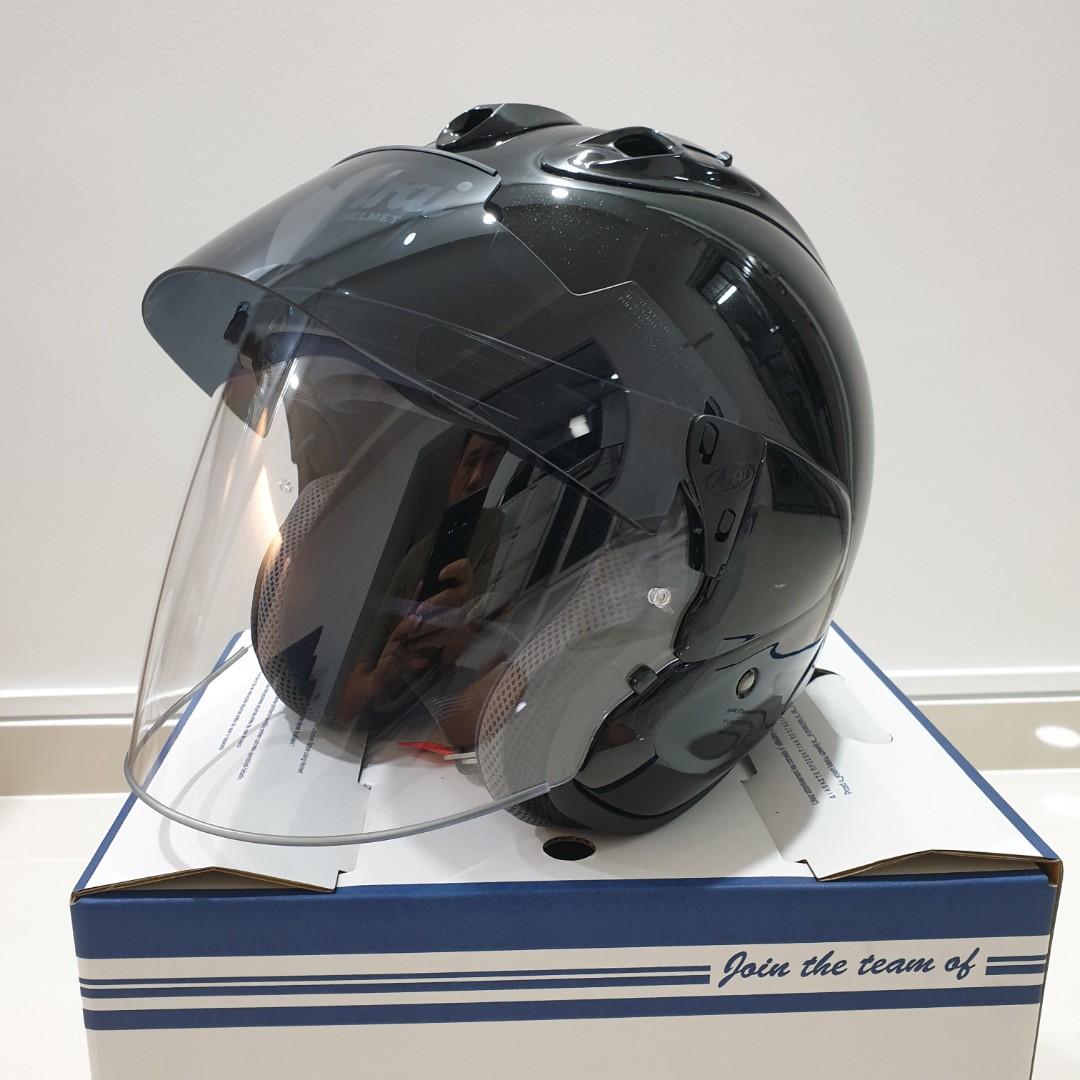 Arai VZ Ram Plus- Glass Black L size, Motorcycles, Motorcycle Apparel ...