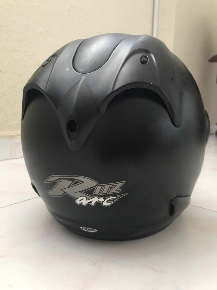 ARC Helmet Black Matt, Motorcycles, Motorcycle Accessories on Carousell