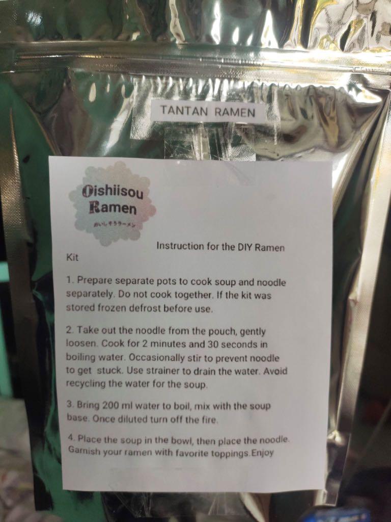 Authentic Ramen DIY Kits, Food & Drinks, Local Eats on Carousell