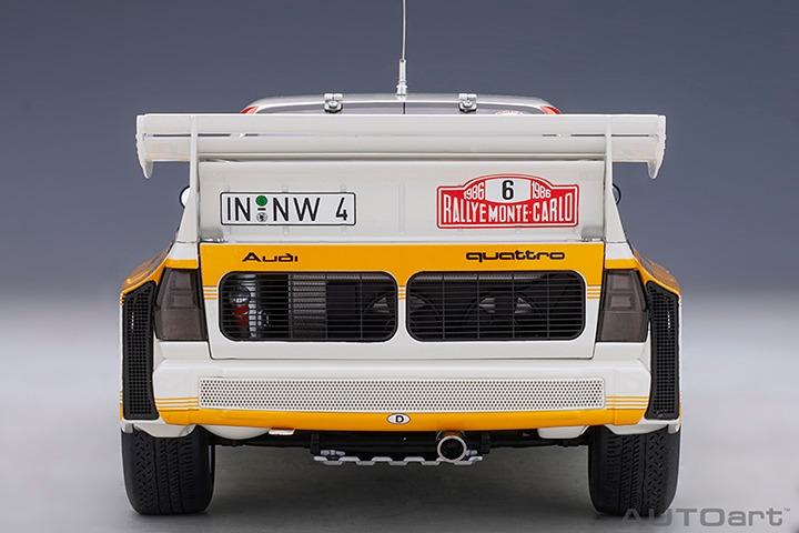 Autoart composite 1:18 AUDI QUATTRO S1 RALLY MONTE CARLO 1986 H.MIKKOLA ...