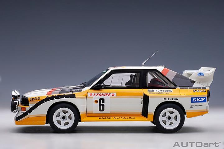 Autoart composite 1:18 AUDI QUATTRO S1 RALLY MONTE CARLO 1986 H.MIKKOLA ...
