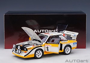 Autoart composite 1:18 AUDI QUATTRO S1 RALLY MONTE CARLO 1986 H.MIKKOLA ...