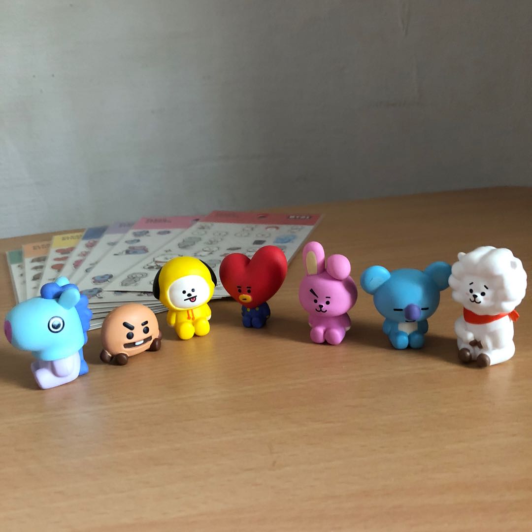 BT21 monitor figurines, Hobbies & Toys, Memorabilia & Collectibles, Fan ...