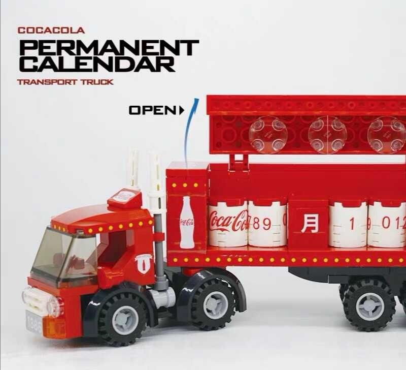 Coca Cola x Family Mart Compatible Lego Block Calendar Coca Cola Truck ...